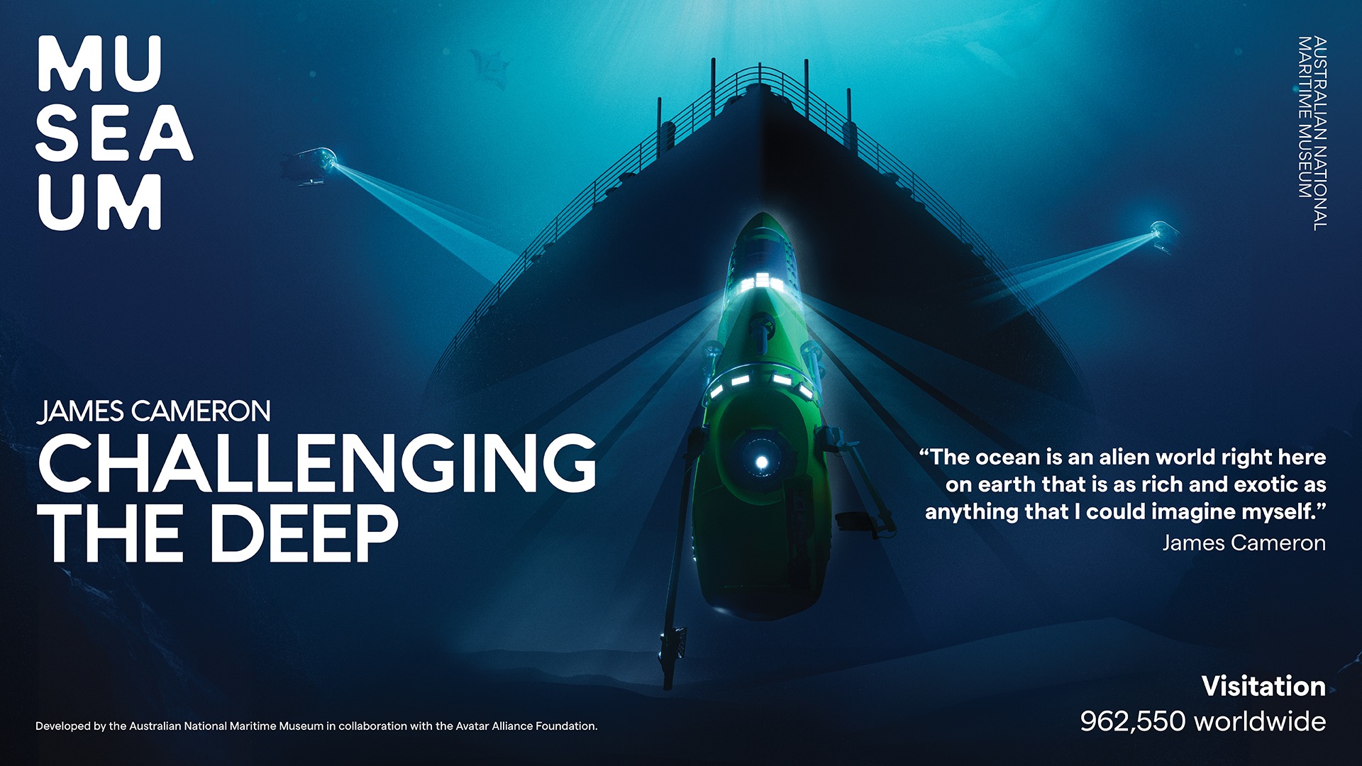 James Cameron Challenging the Deep - Teo, All about touring exhibitions